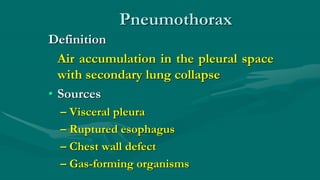 Thoracic surgical emergencies | PPTX