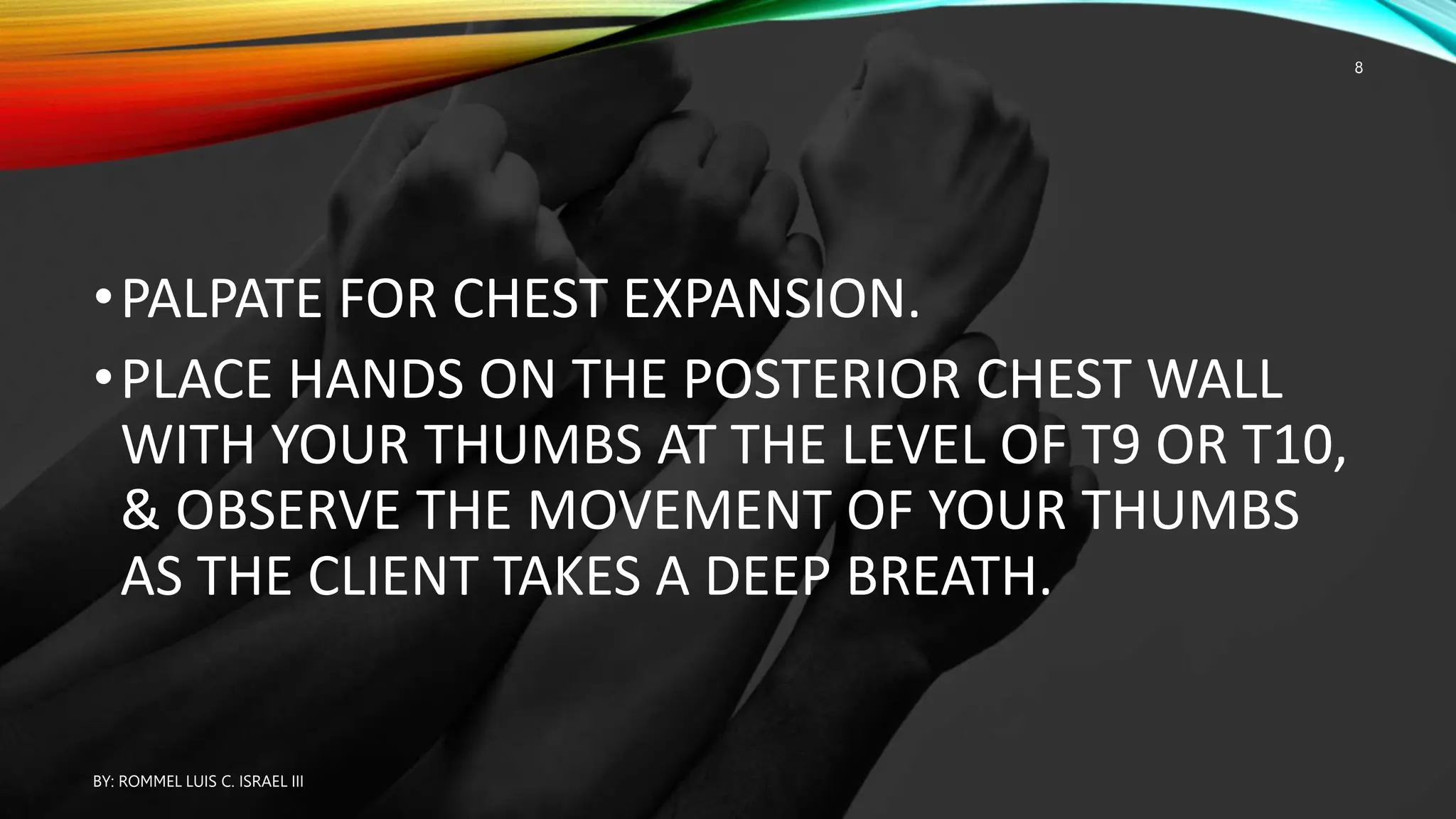 THORAX AND LUNGS ASSESSMENT | PPTX