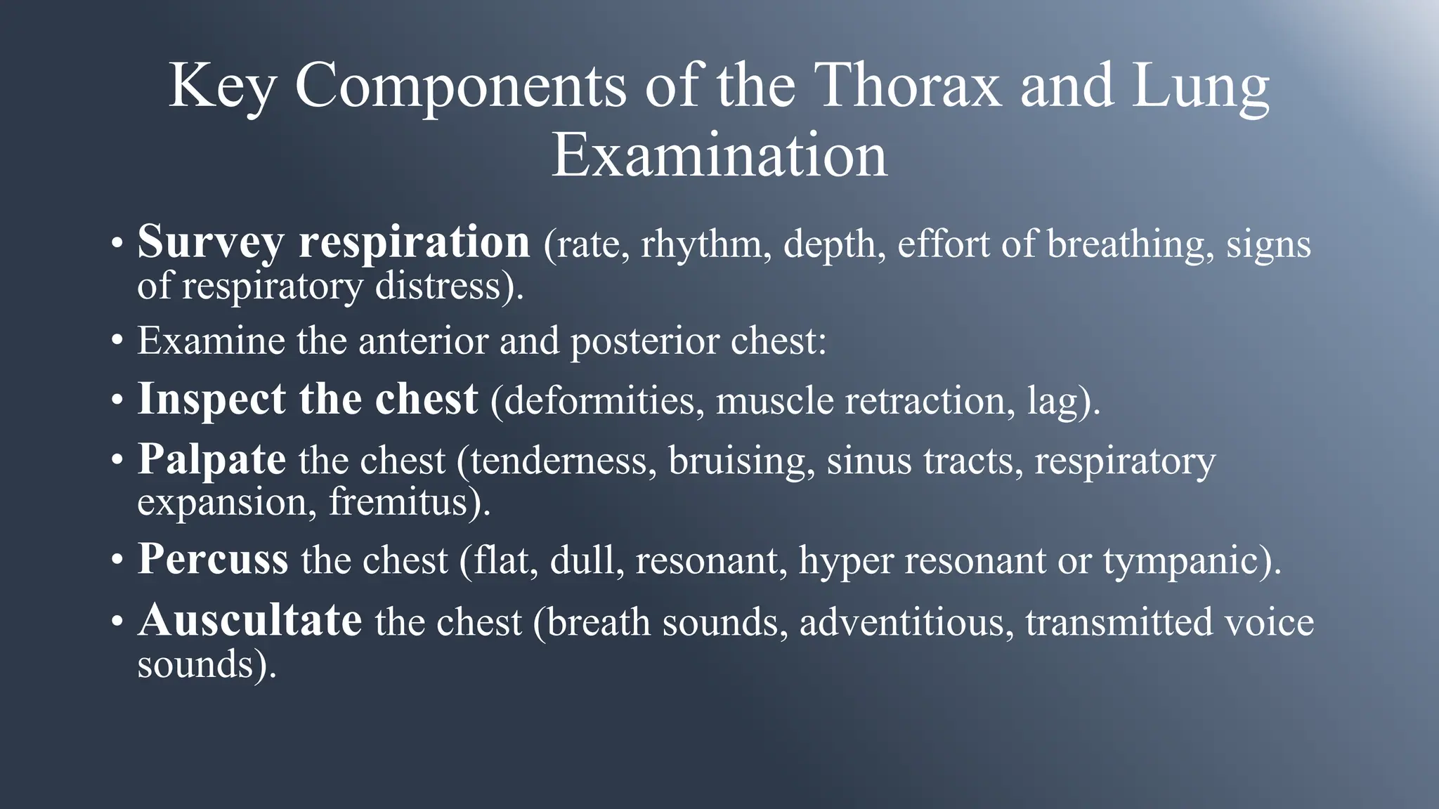 Thorax and Lungs Examination 1111111.pptx