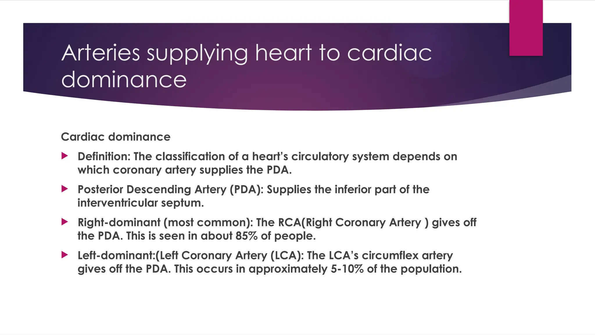 Thorax ( Cardiac Dominance ).pptx