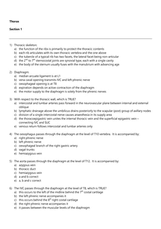 This thorax of the axial skeletal system is very important assessment ...