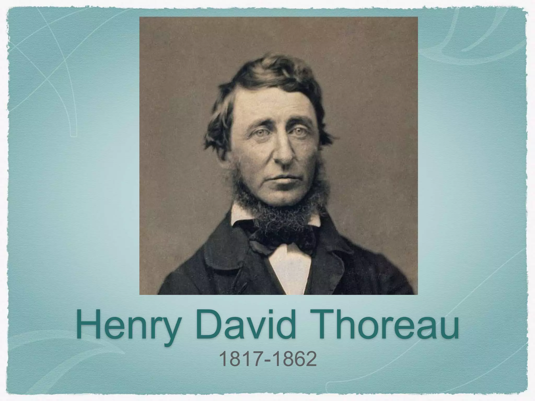 Thoreau walking | PPTX