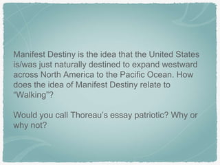 Thoreau walking | PPTX