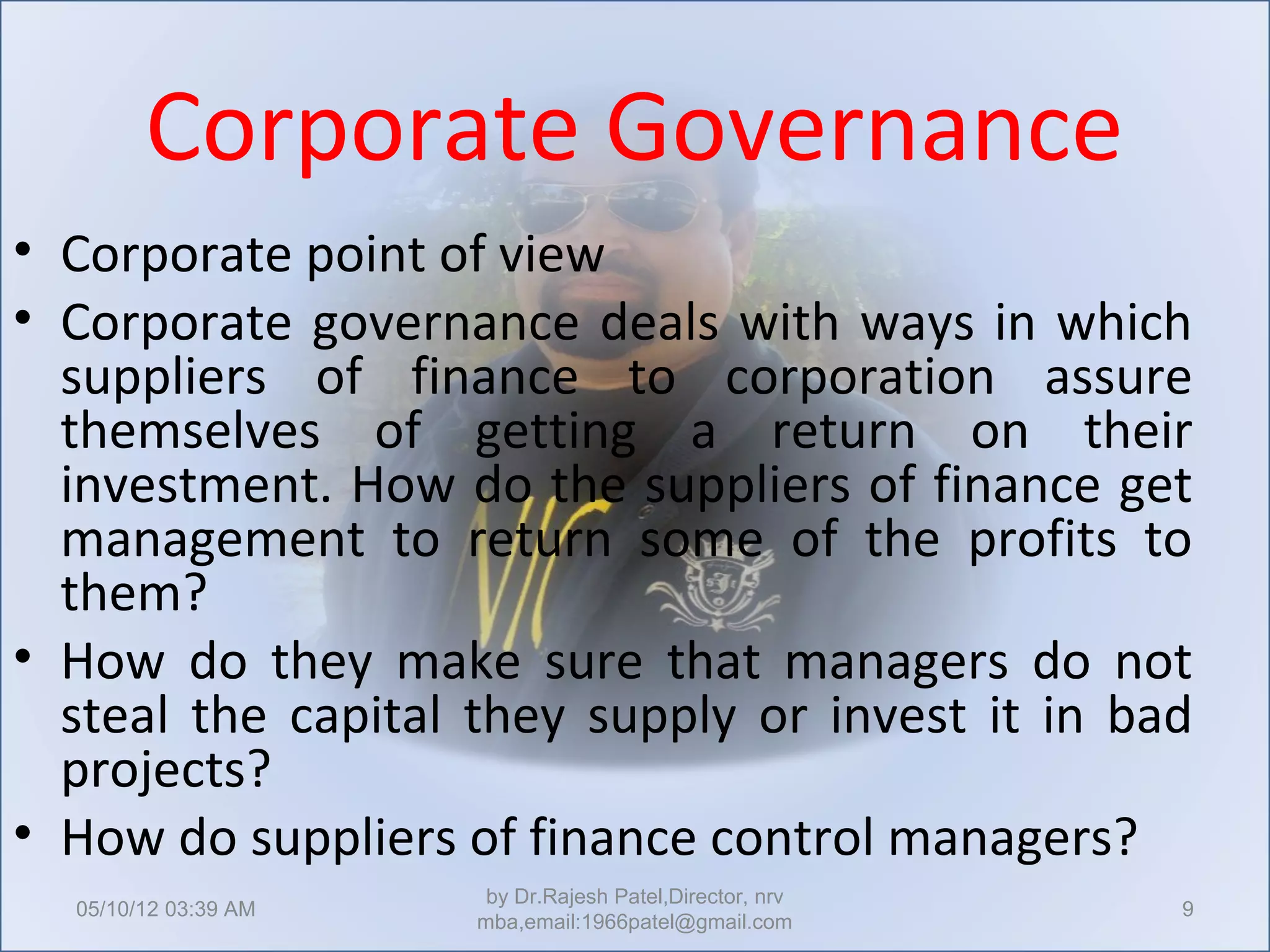 corporate governance theories and practices | PPT