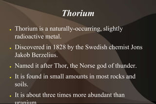 Thorium | PPTX