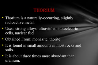 Thorium | PPT