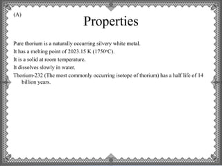 Thorium | PPTX