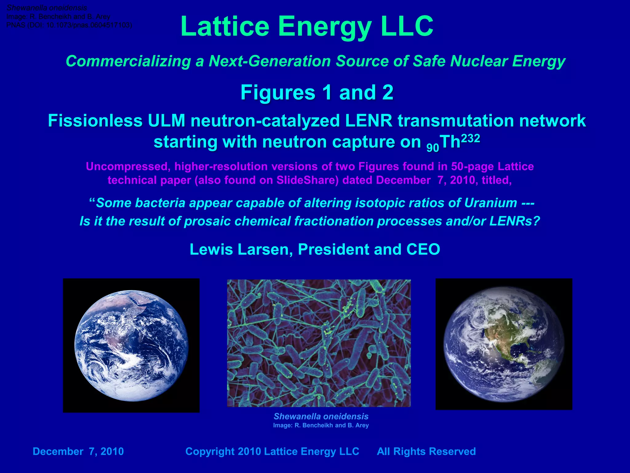 Thorium-seed LENR network-Figs-Lattice Energy-Dec 7 2010 | PDF ...