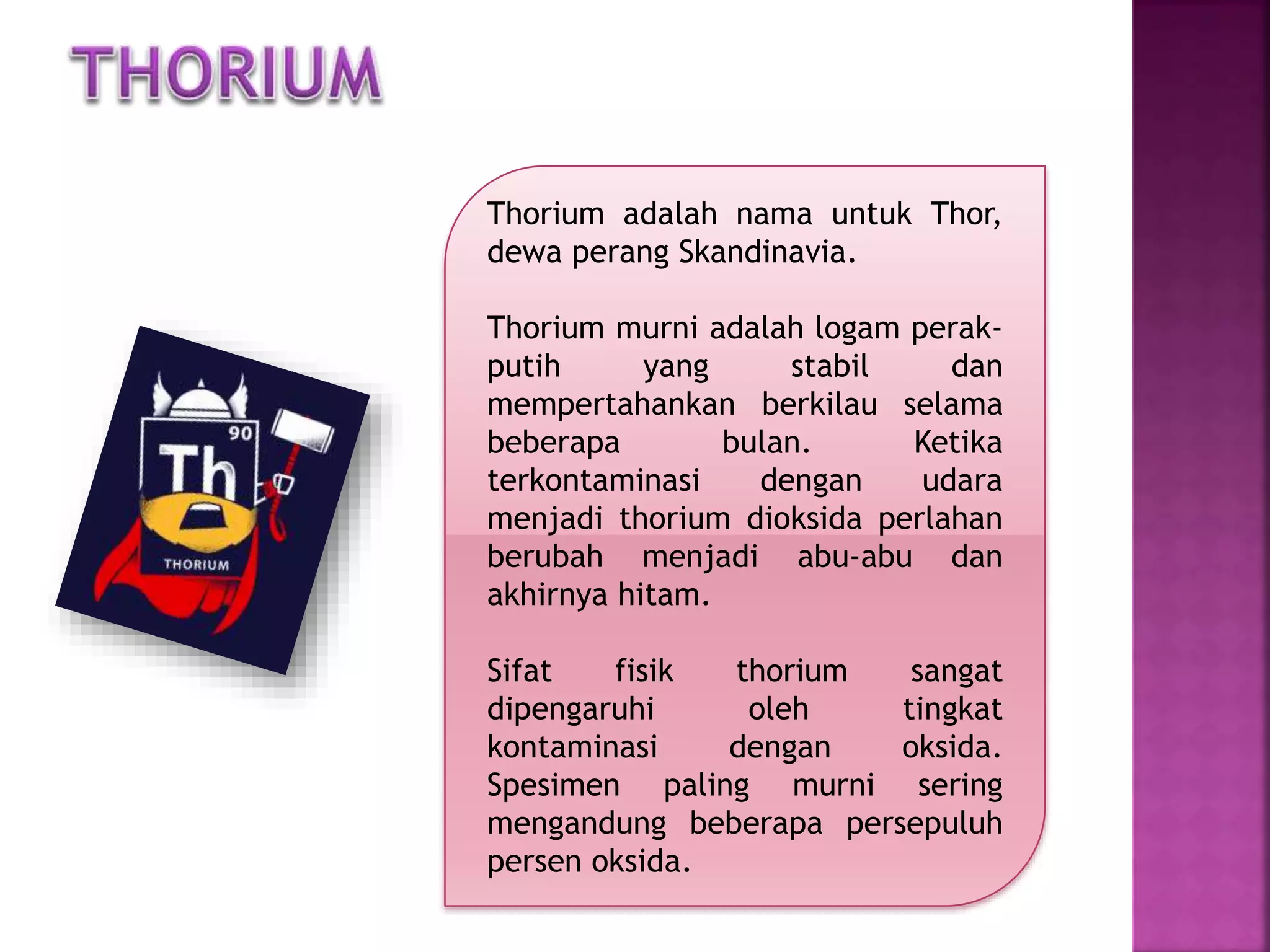 Batu Thorium tamara claudya | PPTX
