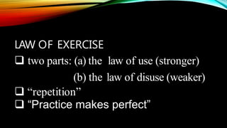 Thorndike's Connectionism Theory | PPTX