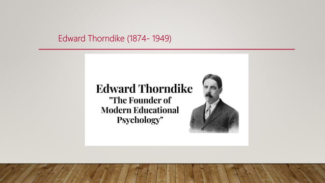 Thorndike's bond theory | PPT | Free Download