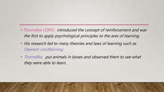 Thorndike's bond theory | PPT