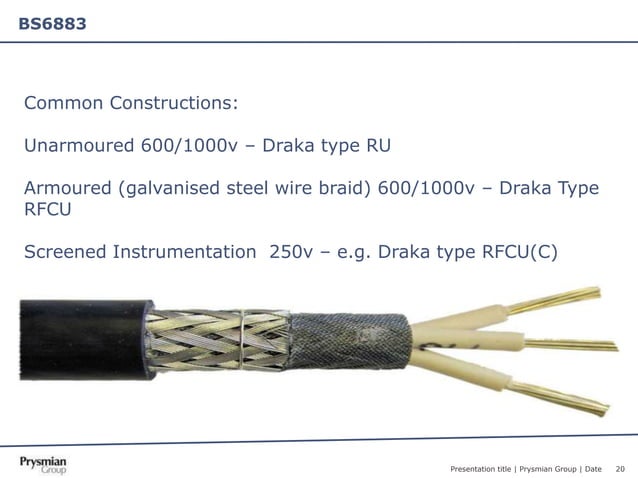 Prysmian Draka - Oil, Marine & Gas Cable Presentation | PPT