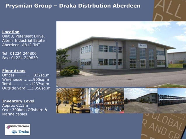 Prysmian Draka - Oil, Marine & Gas Cable Presentation | PPT
