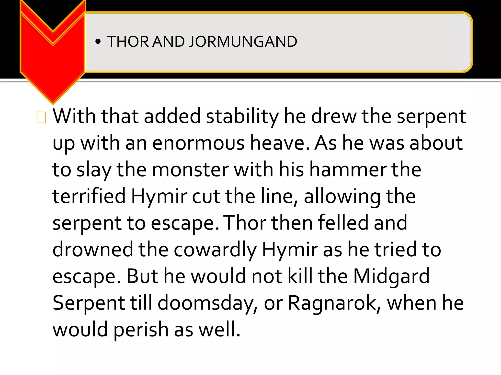 Thor norse god - Norse Mythology | PPTX