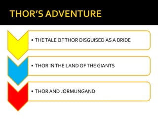 Thor norse god - Norse Mythology | PPTX