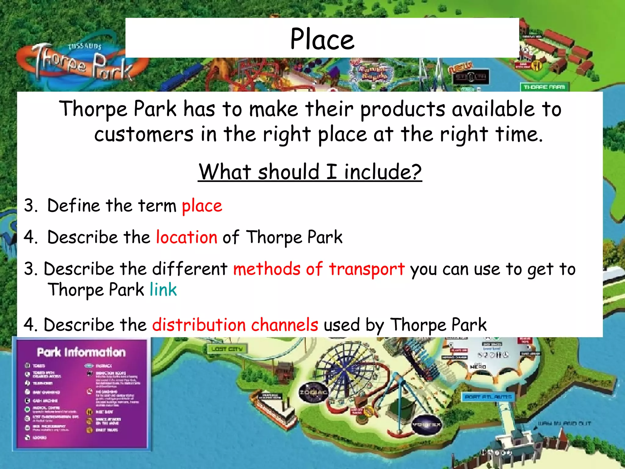 Thorpe Park Task A | PPT