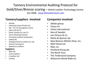 Market Trends for Chrome-free and eco- leather | PPT