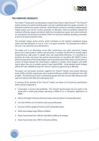 Thor power, technical summary, 1210 | PDF | Consumer Electronics ...