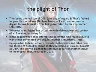 THOR- the myth and the movie | PPTX