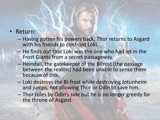 THOR- the myth and the movie | PPTX
