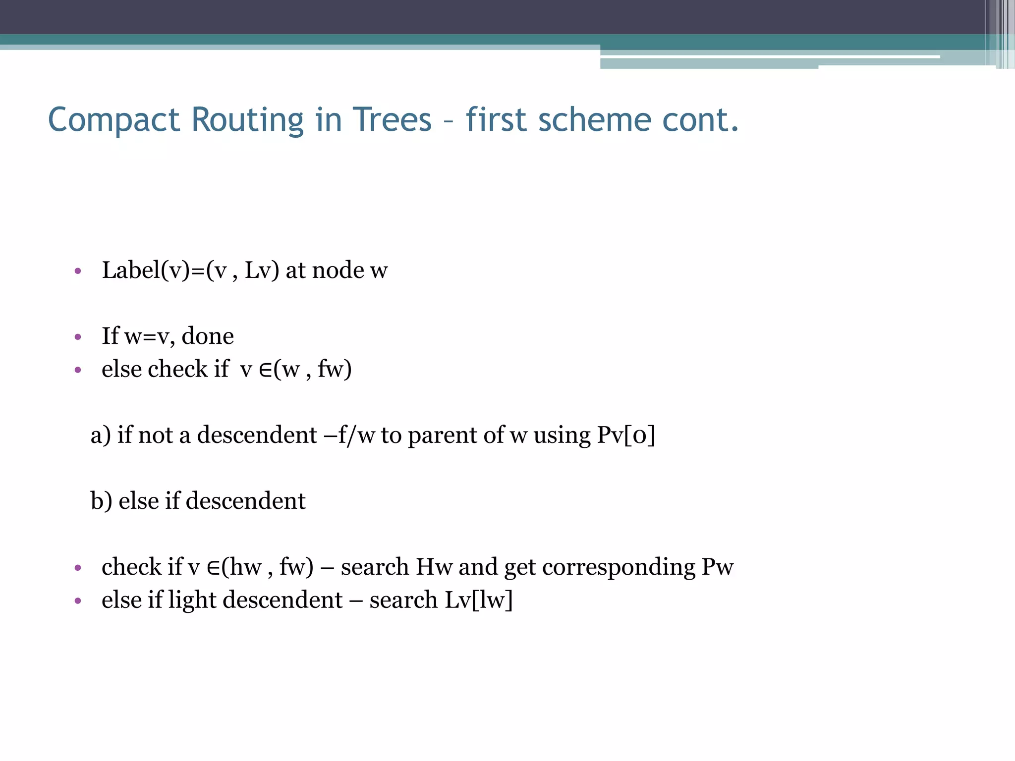 Thorup Zwick Compactrouting Scheme Ppt