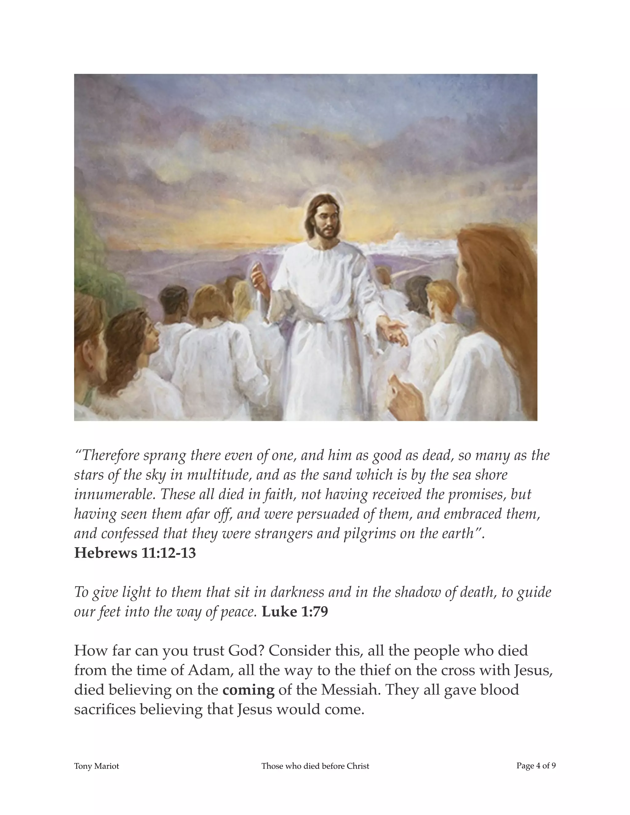 Those Who Died Before Christ | PDF