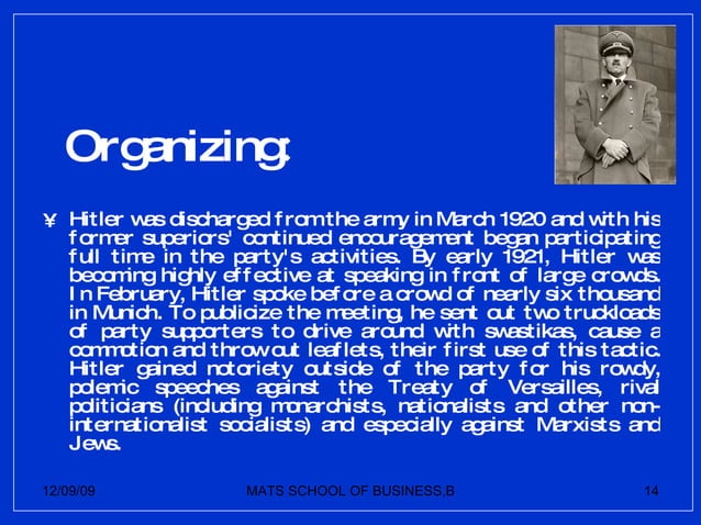 management lesson from HITLER | PPT