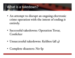 THOTCON 0x6: Going Kinetic on Electronic Crime Networks | PPT