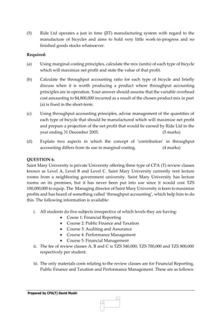 Throughput Accounting.pdf notes from accounting and finance | PDF