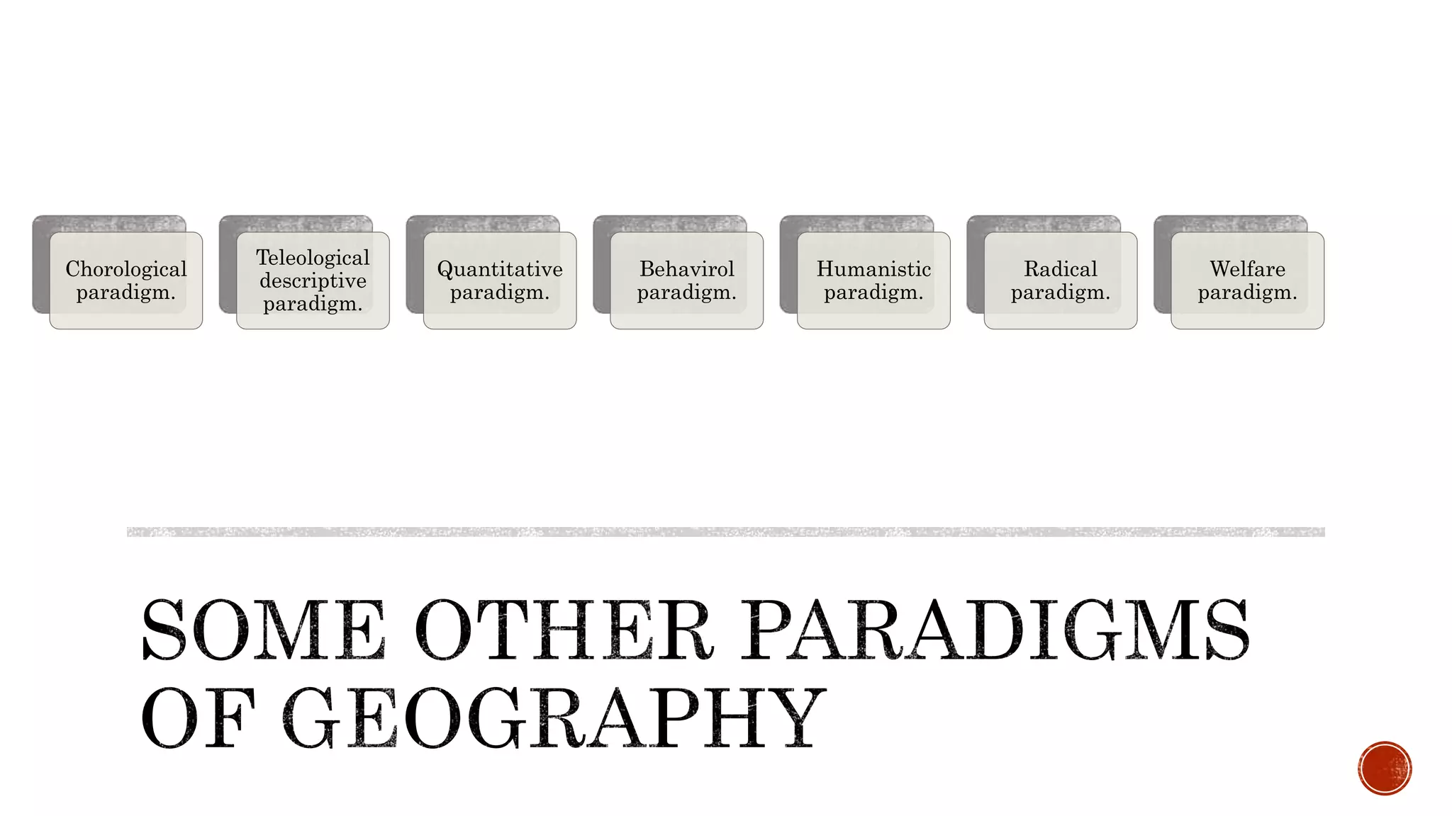 The Paradigms of Geography | PPTX