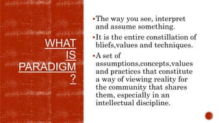 The Paradigms of Geography | PPTX