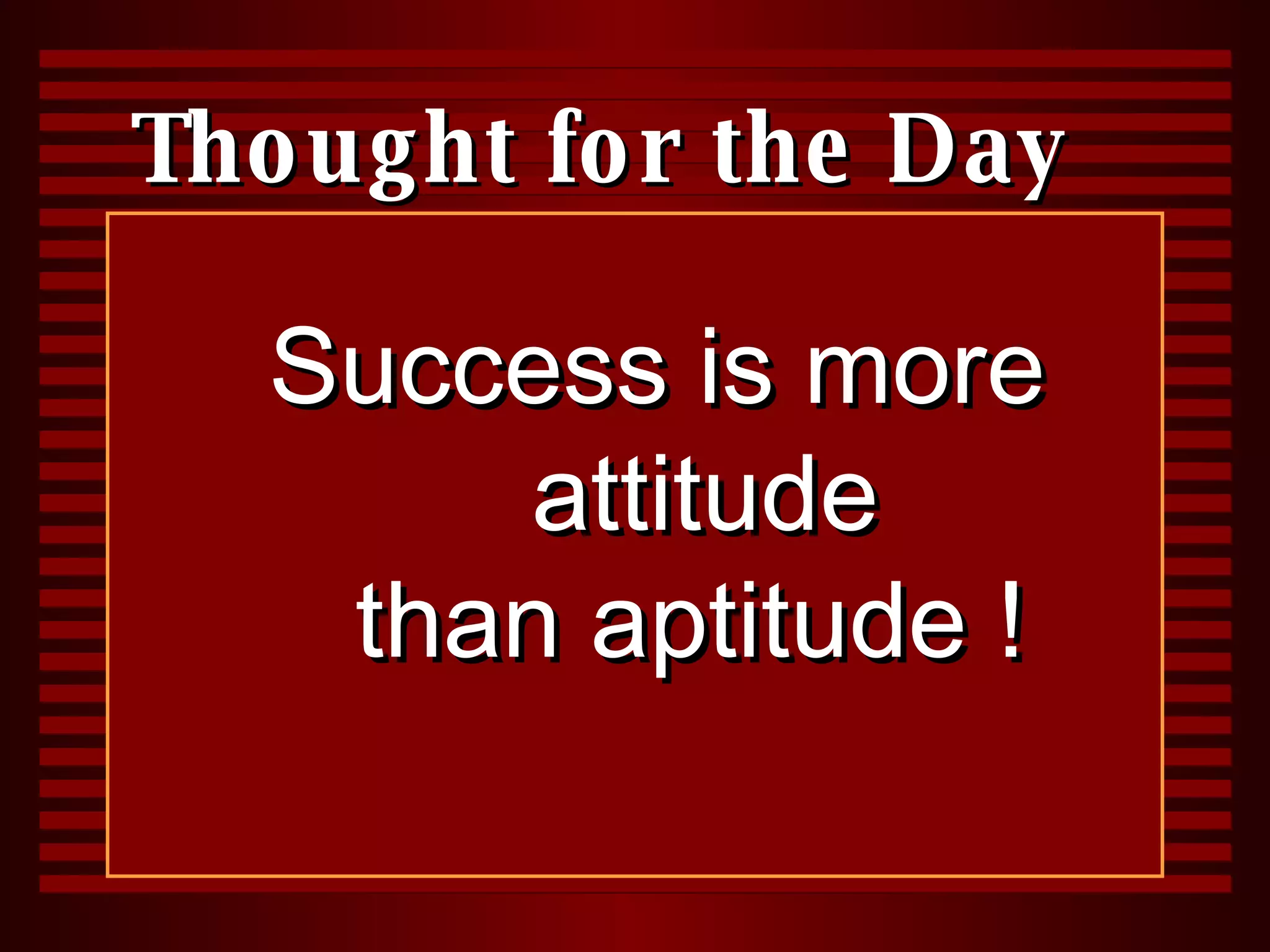 Thought Of The Day | PPT