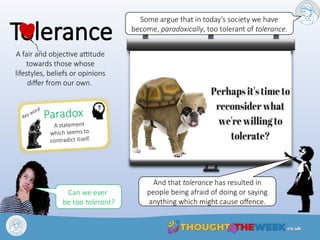 Thought4TheWeek Tolerance themed tutorial.pptx