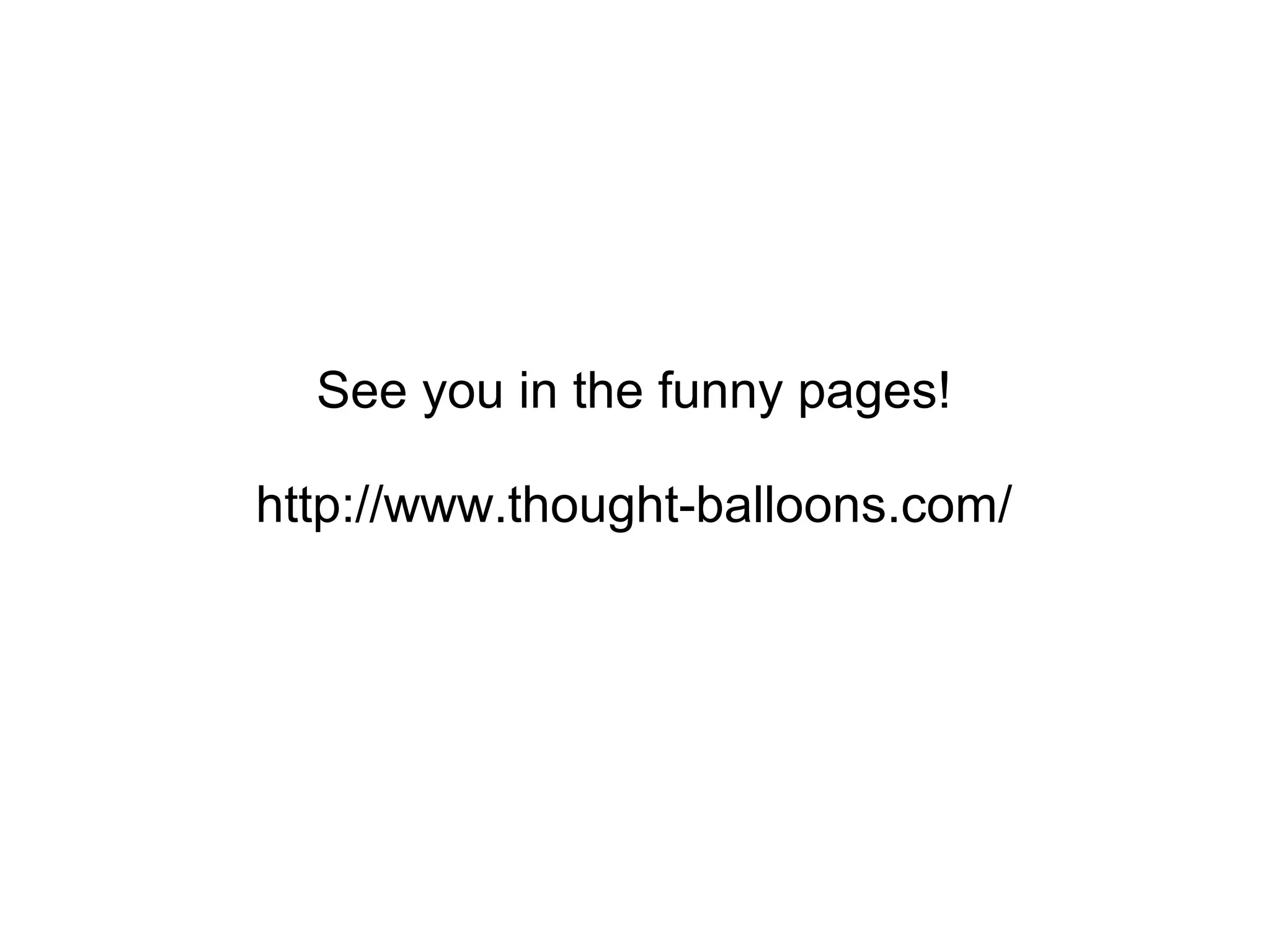 Thought balloons! | PPT