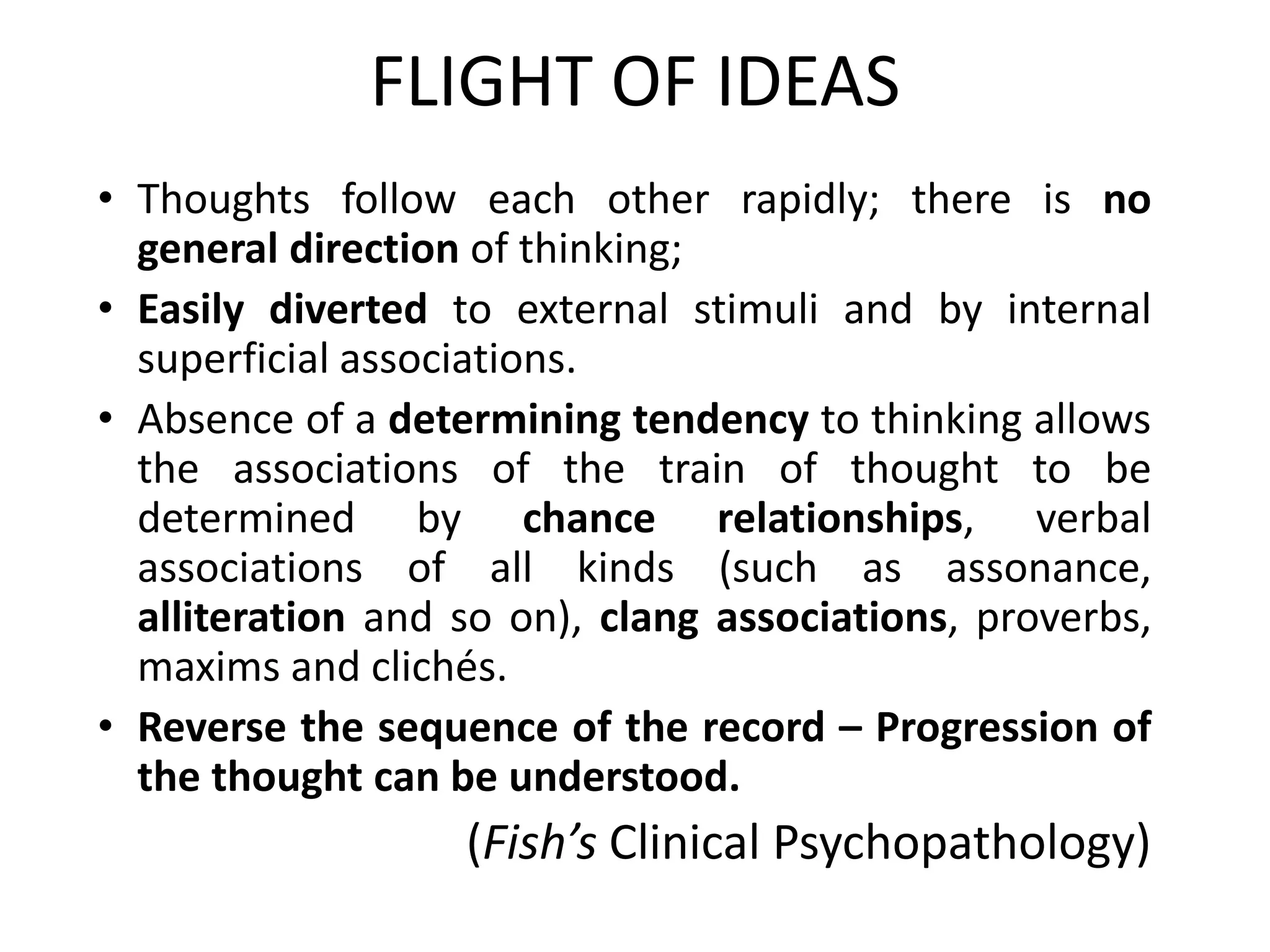 Thought disorders 1 dr. arpit | PPTX