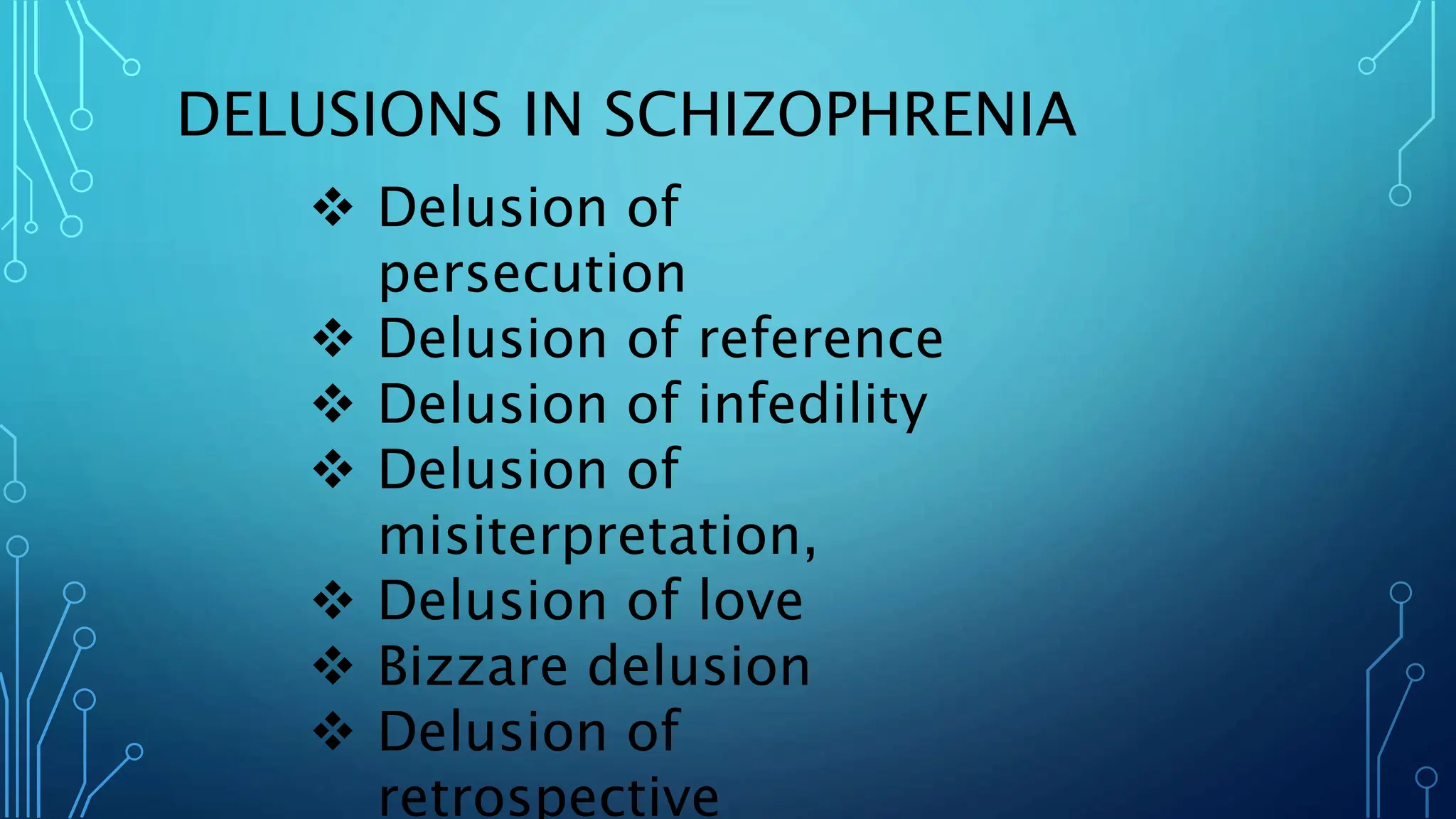 Thought disorders22.pptx disorder of thoughts | PPTX