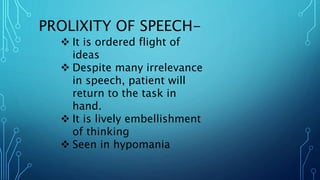 Thought disorders22.pptx disorder of thoughts | PPTX