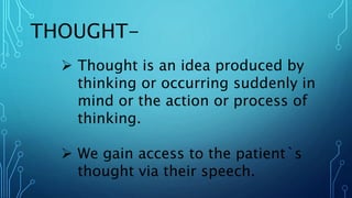 Thought disorders22.pptx disorder of thoughts | PPTX