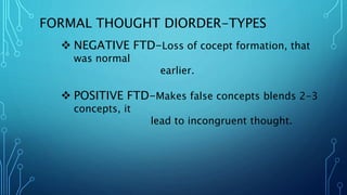Thought disorders22.pptx disorder of thoughts | PPTX