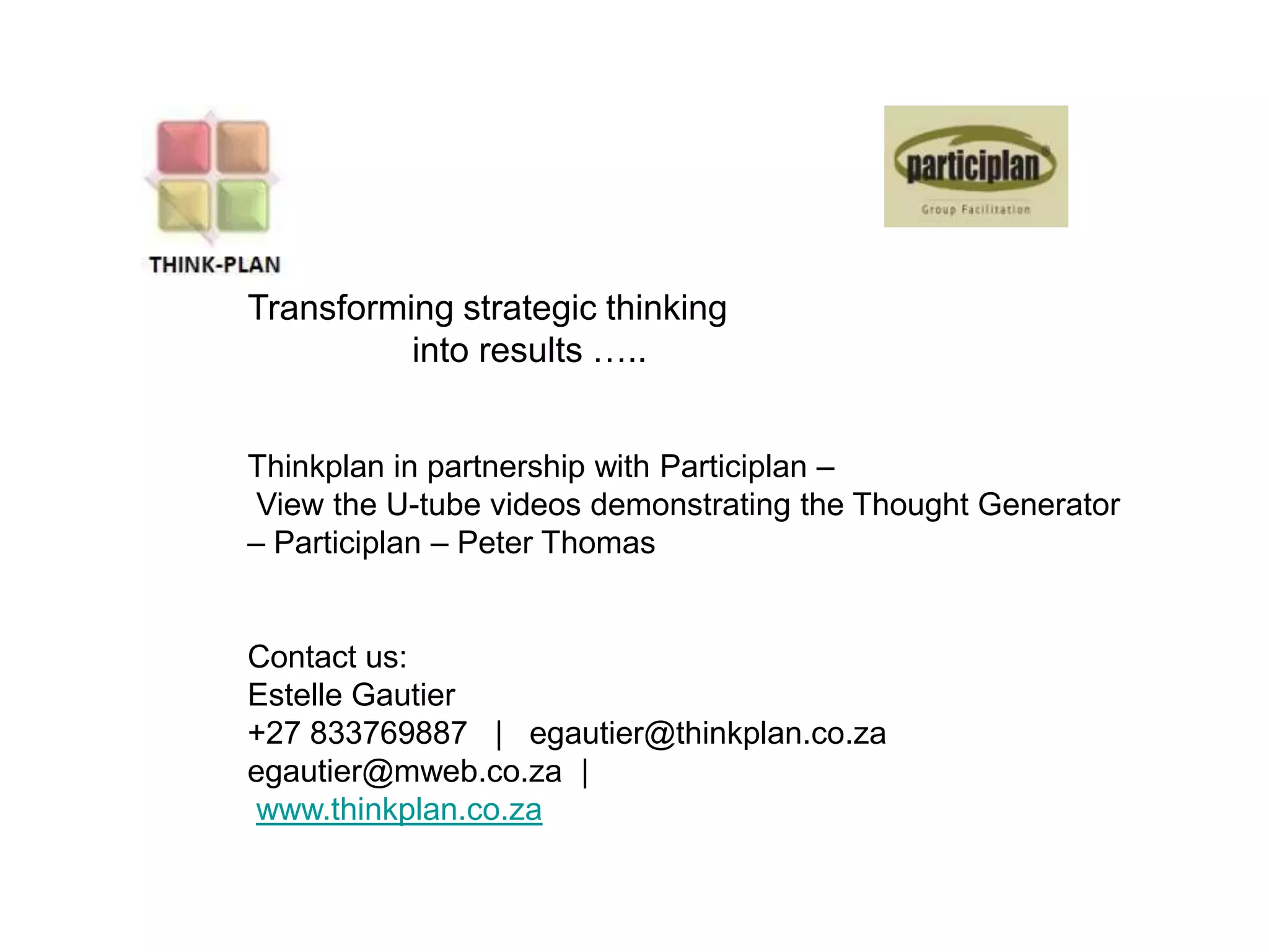 Thought generator presentation 14 11-2013 | PPTX