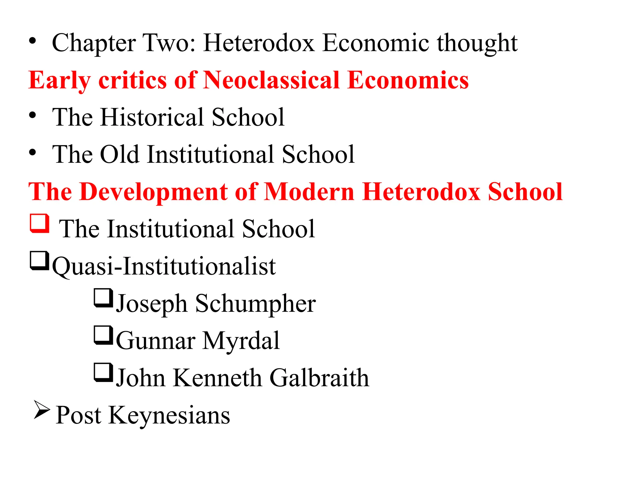 History of economic thought II, chapter 2-3 | PPTX