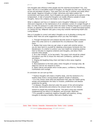 Thought power | PDF