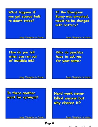 Deep Thought Synonym