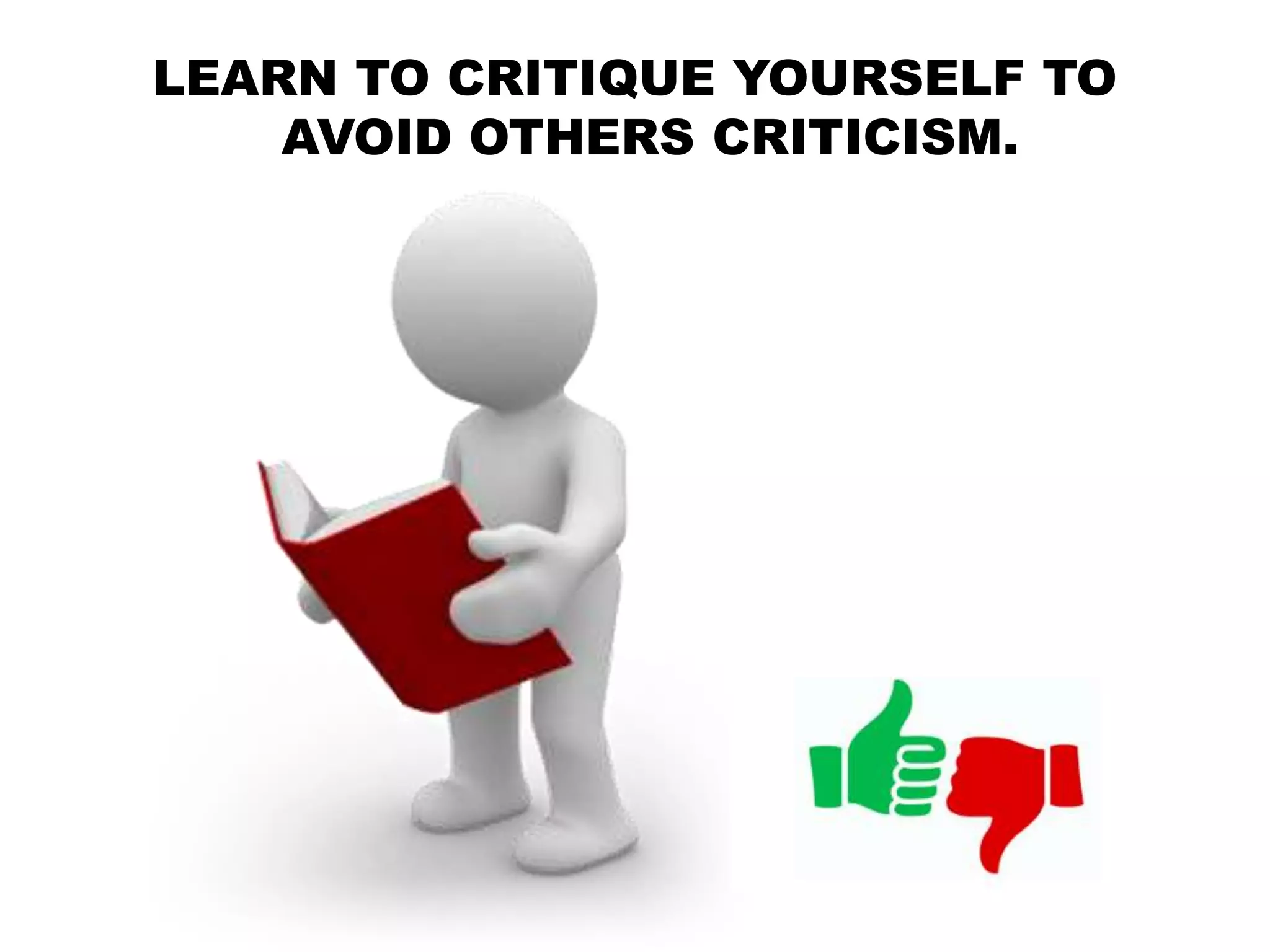 Thoughts about criticism (by skms) | PPTX
