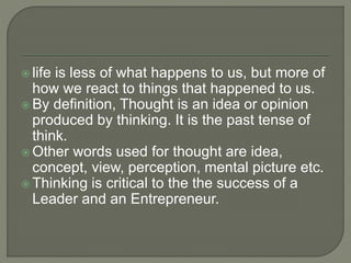 Thoughts are things akin omoniyi | PPTX