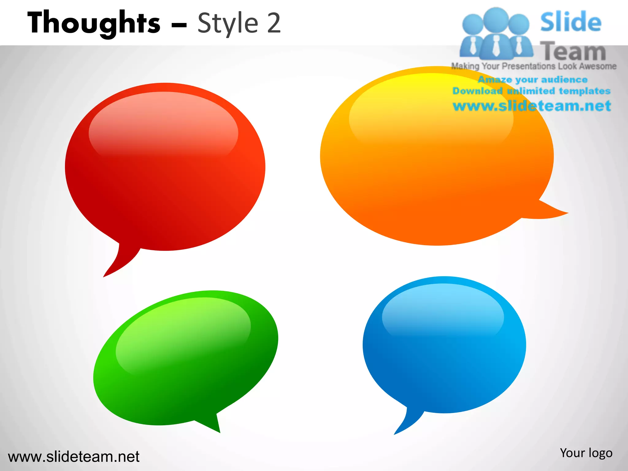 Thoughts call outs voices design 2 powerpoint ppt templates. | PPT ...
