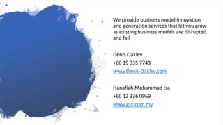 Thoughts on Business Model Disruption | PPT