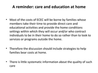 Thoughts on ECEC Costs and Financing | PPT