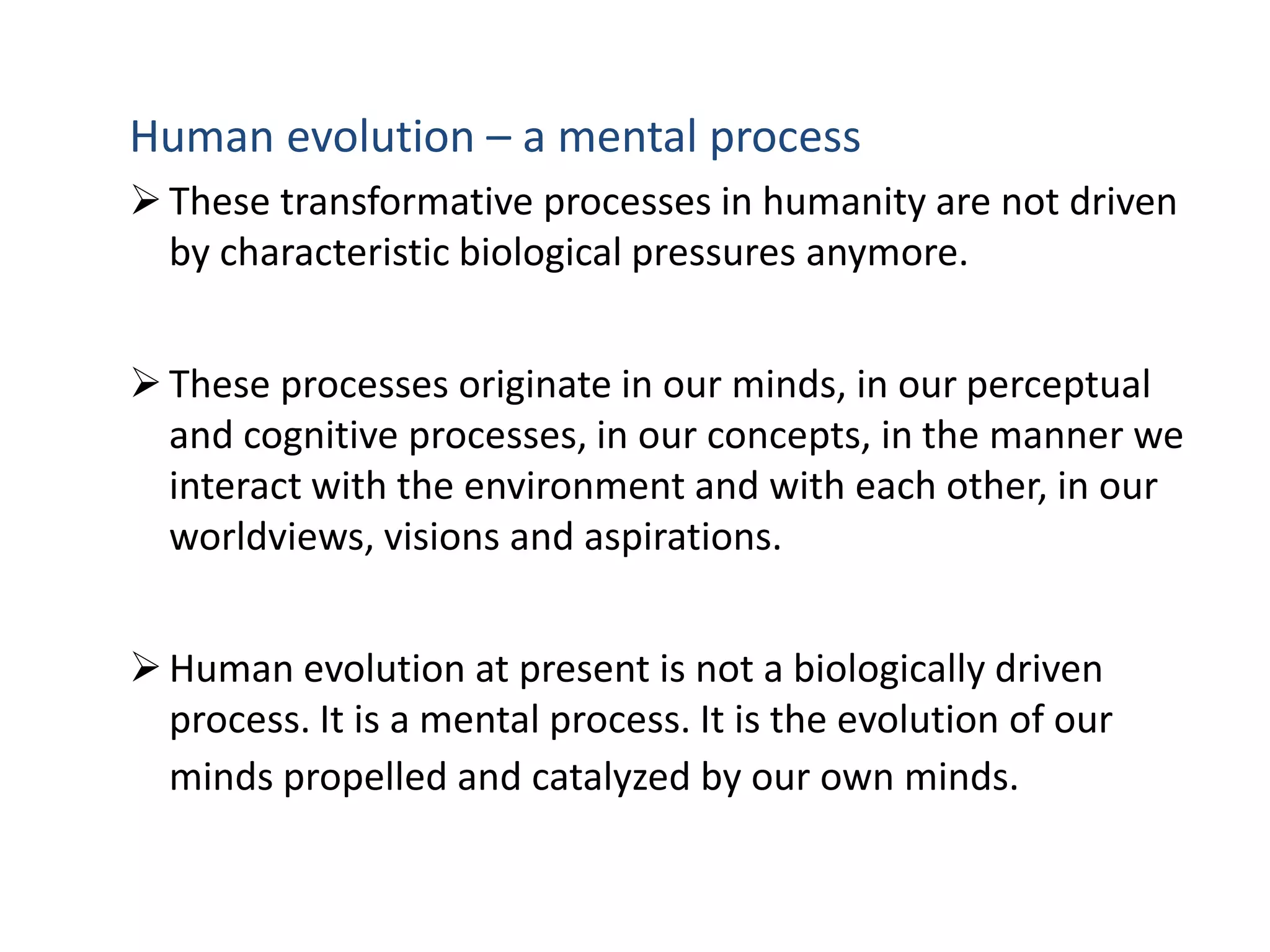 Thoughts On The Future Of Human Evolution | PPTX
